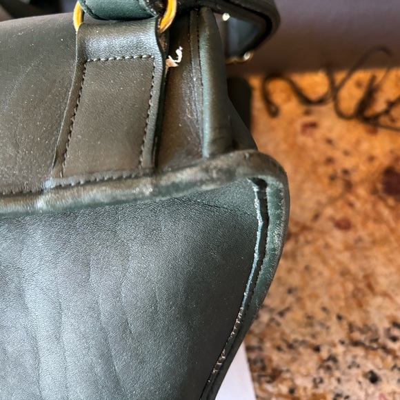 Coach | Bags | Coach Preowned Vintage Rare Bottle Green Rucksack ...